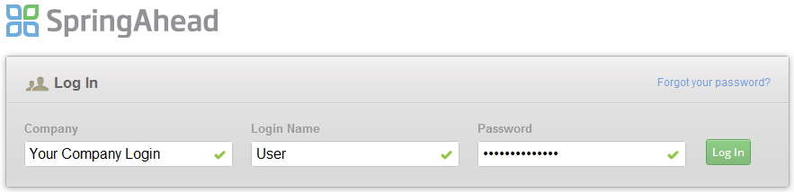 Entering Expenses – SpringAhead